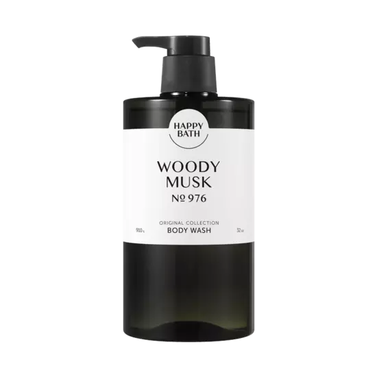 M Beauty + HAPPY BATH WOODY MUSK BODY WASH - 910g/No.976